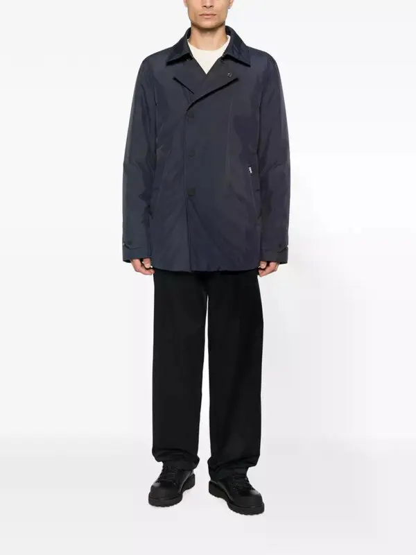 Add Button-up Coat With Logo Patch