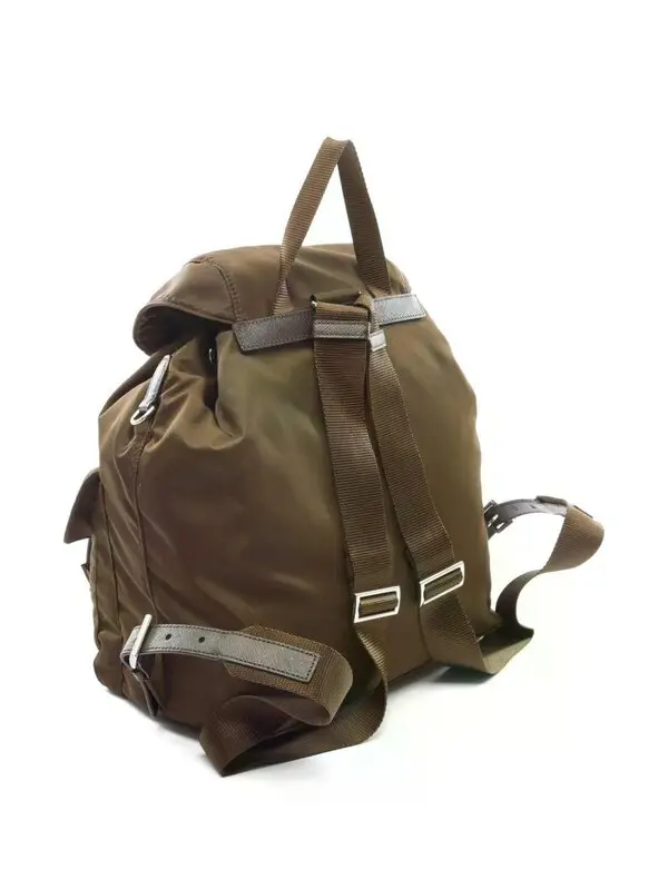 Prada Vela Re-nylon Backpack - Brown