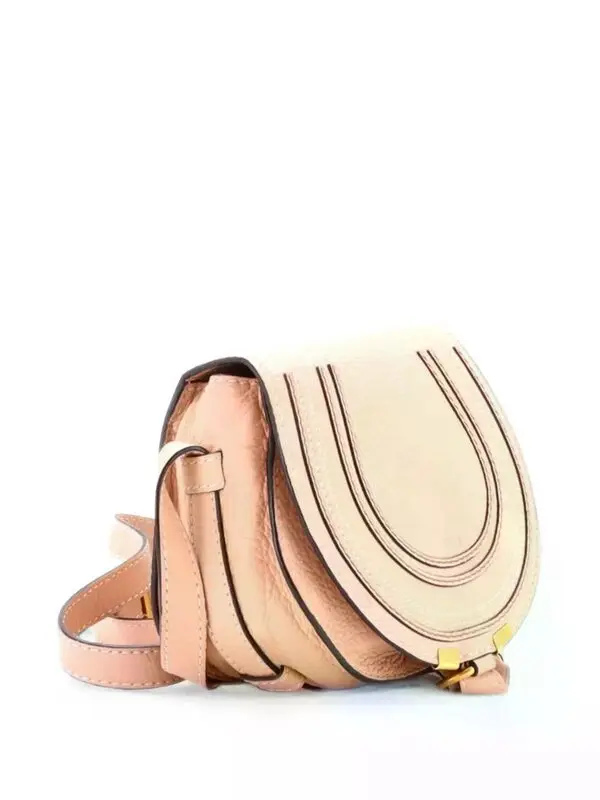 Chloé Marcie Leather Mini Crossbody Bag - Neutrals