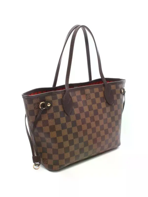 LOUIS VUITTON 2010s Neverfull Pm Damier Ebene Tote Bag