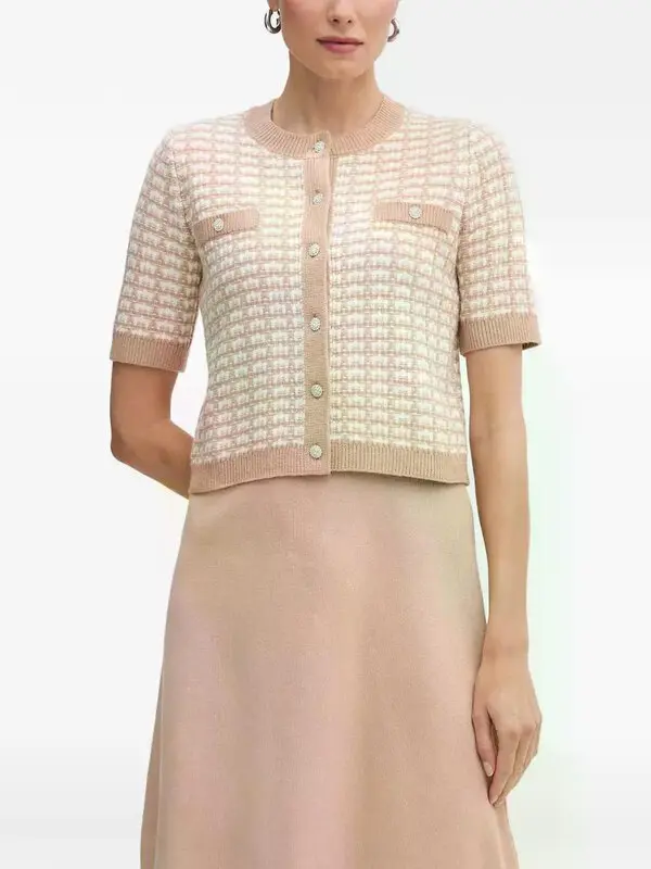 MORGAN Check-pattern Two-piece Mini Dress