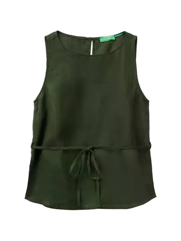 BENETTON Sleeveless Waist-strap Blouse