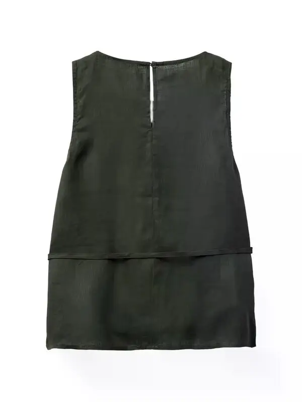 BENETTON Sleeveless Waist-strap Blouse