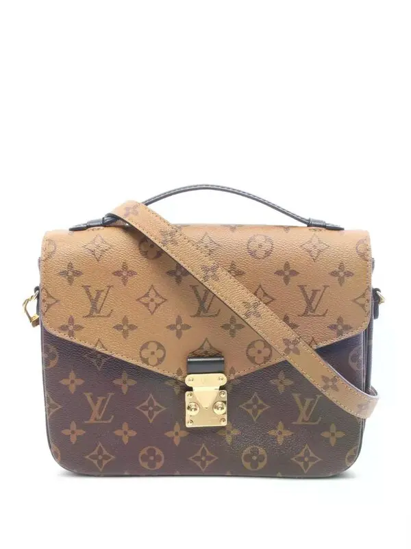 LOUIS VUITTON Monogram Reverse Pochette Metis Mm Shoulder Bag - Brown