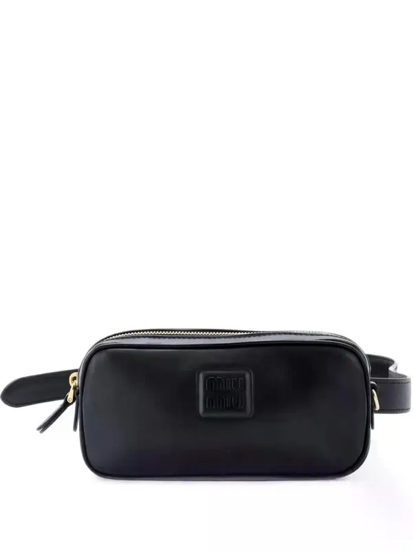 Miu Miu Softy Leather Small Belt Bag - Black