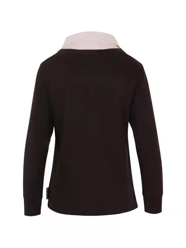 NOUMENO CONCEPT Layered-collar Long-sleeve T-shirt