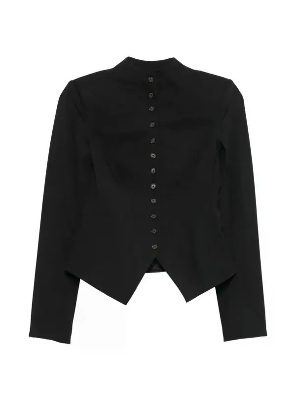Staud Adrian Fitted Button-up Jacket - Black