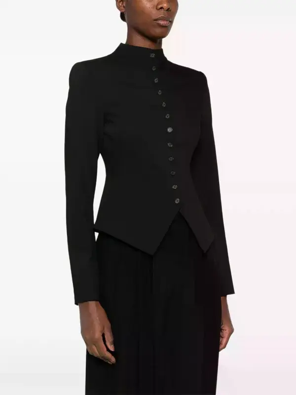 Staud Adrian Fitted Button-up Jacket - Black