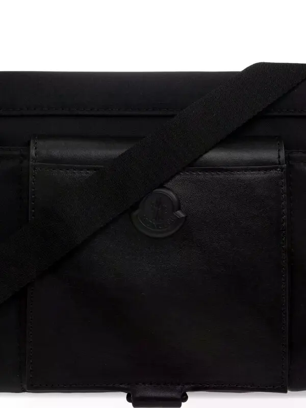 Moncler Kenton Drill Messenger Bag - Black
