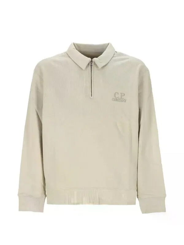 C.P. COMPANY Logo-embroidered Polo Shirt