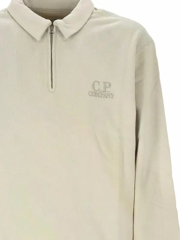 C.P. COMPANY Logo-embroidered Polo Shirt