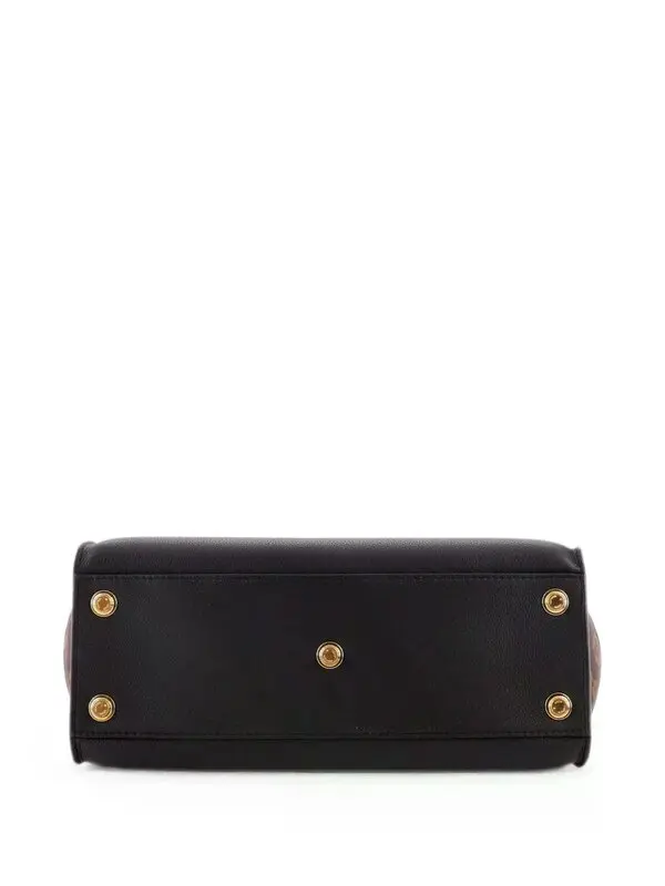 LOUIS VUITTON On My Side Leather With Monogram Canvas Mm Tote Bag