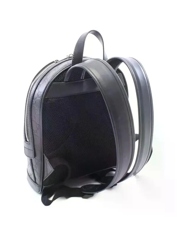 Gucci Gg Logo Leather Backpack