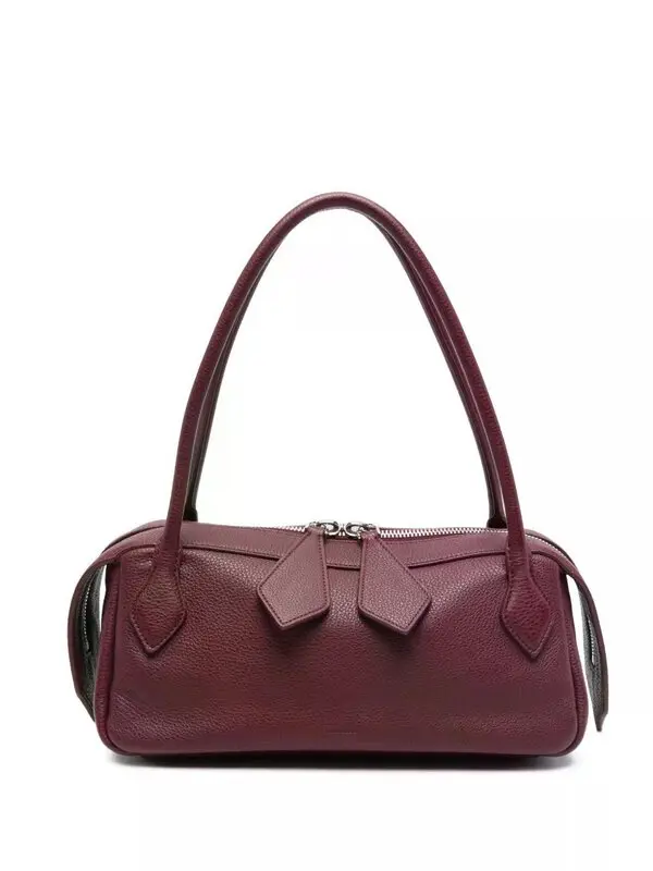 MINOBOSSI Grained Leather Shoulder Bag