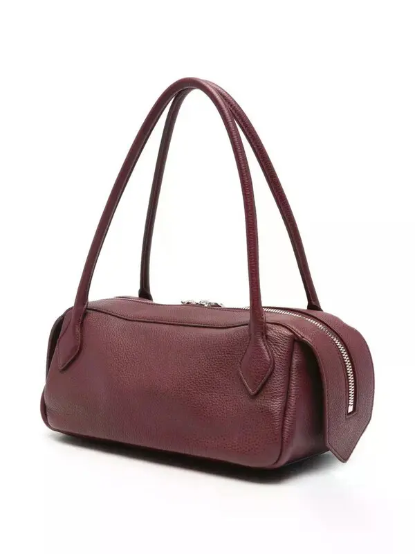 MINOBOSSI Grained Leather Shoulder Bag