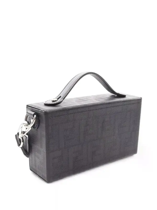 Fendi 2010s Baguette Soft Trunk Zucca Clutch Bag