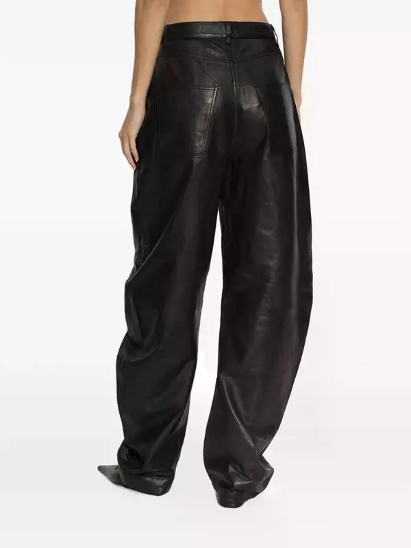 ROTATE BY BIRGER CHRISTENSEN Leather Cargo Pants