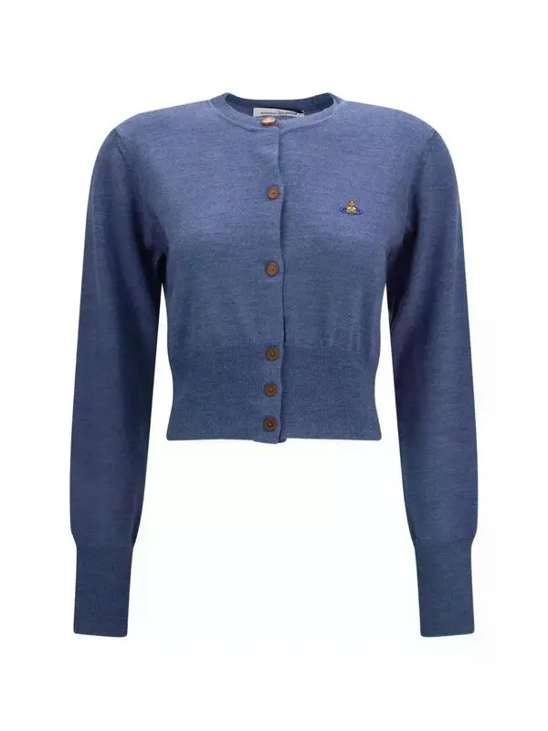 VIVIENNE WESTWOOD Bea Cropped Cardigan - Blue