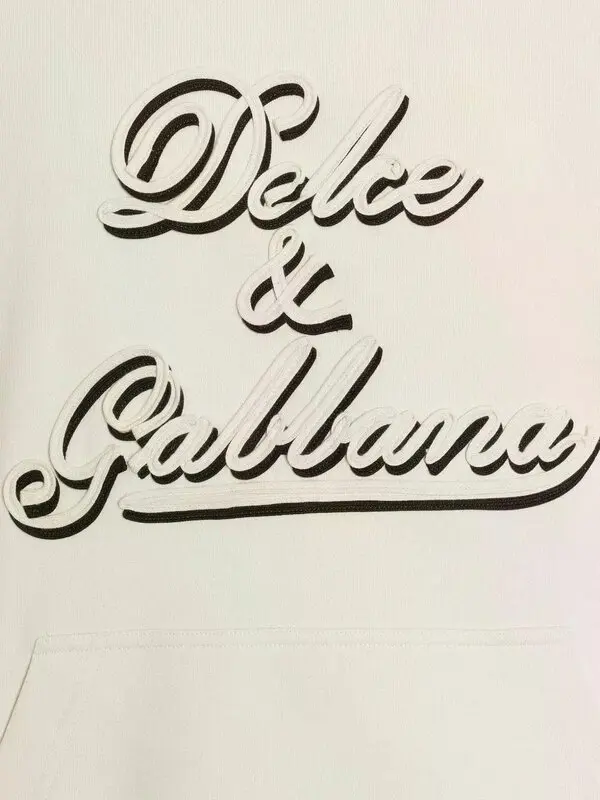 Dolce & Gabbana Jersey Hoodie With Embroidery