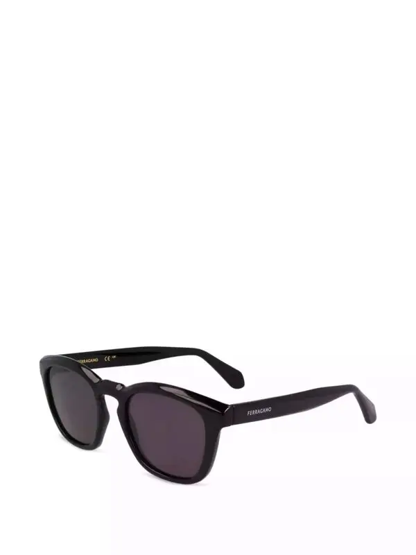 FERRAGAMO Geometric Frame Sunglasses - Black