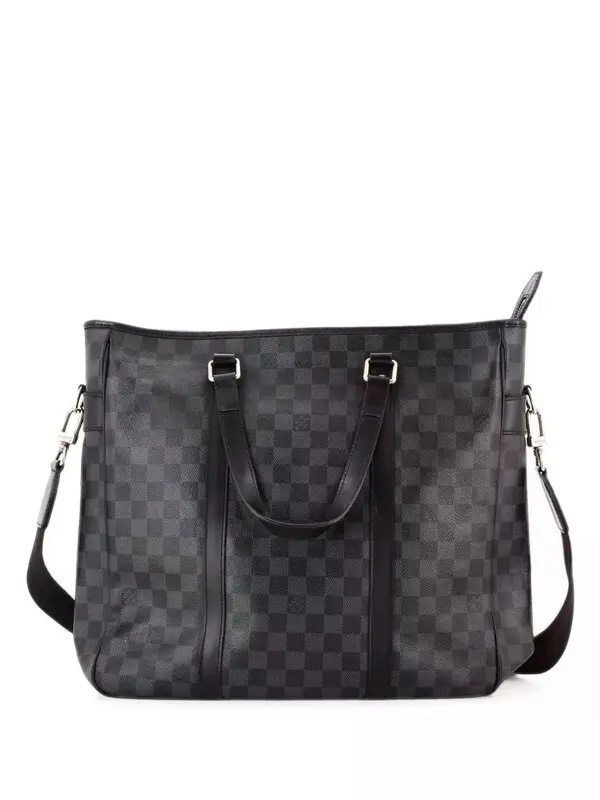 LOUIS VUITTON Tadao Handbag Damier Graphite Mm Tote Bag