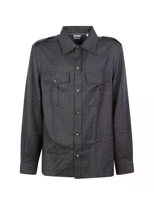 Brunello Cucinelli Epaulette Button-down Shirt