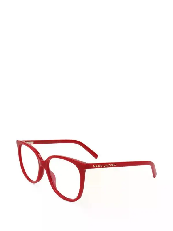 Marc Jacobs Geometric Frame Eyeglasses - Red