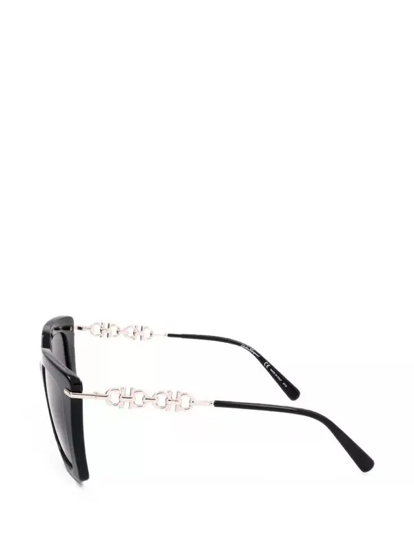 FERRAGAMO Gancini Square-frame Sunglasses