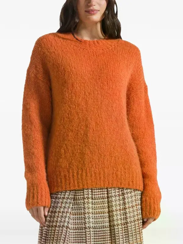 Seventy Ribbed Knit Drop-shoulder Sweater