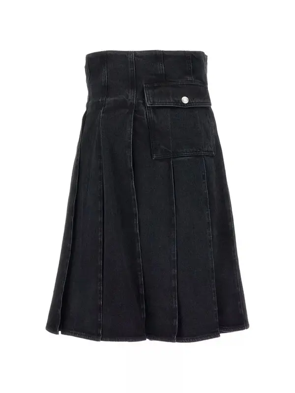 Marni Pleated Wrap Maxi Skirt