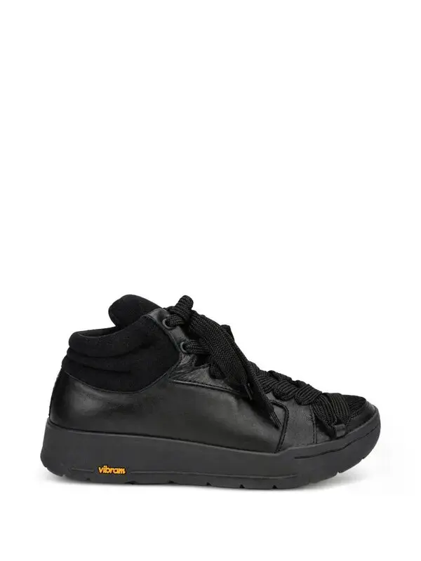 Yohji Yamamoto Leather Lace-up Sneakers
