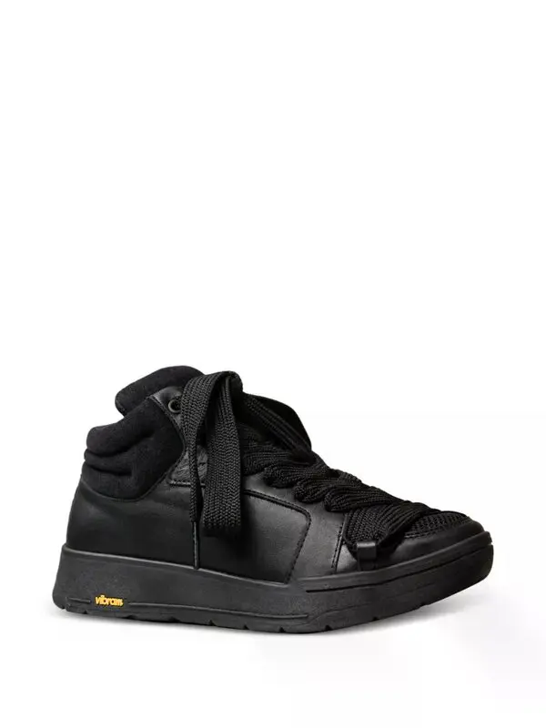 Yohji Yamamoto Leather Lace-up Sneakers