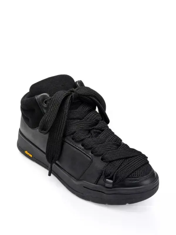 Yohji Yamamoto Leather Lace-up Sneakers