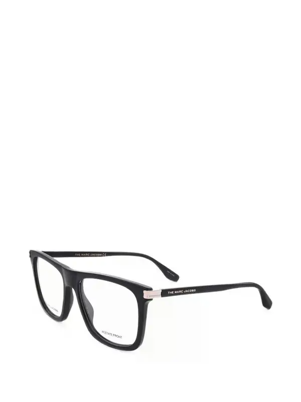 Marc Jacobs Logo-plaque Square-frame Glasses