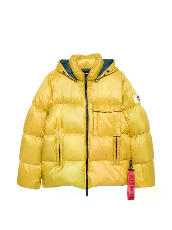 AFTER/LABEL Quilted Hooded Jacket - Yellow