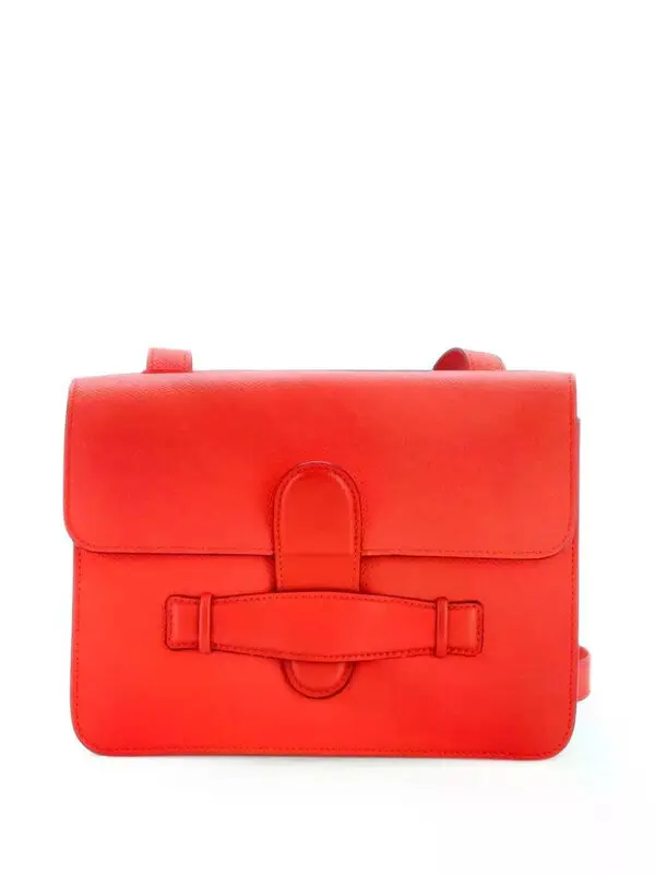 Celine Symmetrical Leather Shoulder Bag