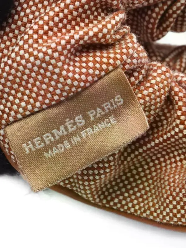 Hermès 2010s Claudia Toile H Hair Accessory