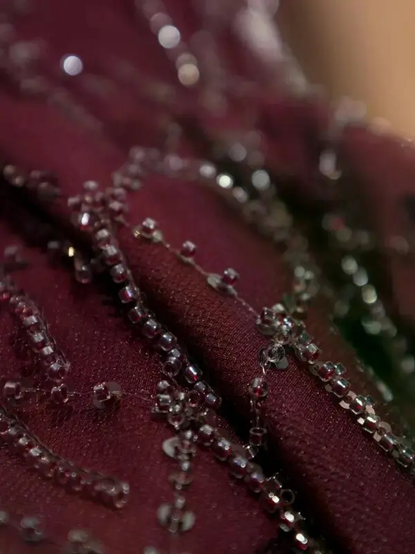 ROTATE BY BIRGER CHRISTENSEN Strapless Beaded Peplum Top