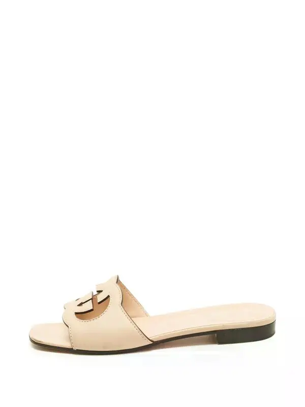 Gucci Interlocking G Cut-out Sandals - Neutrals