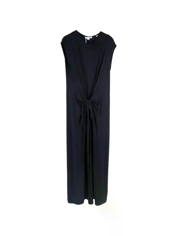 Vince Knot-detail Sleeveless Maxi Dress - Black