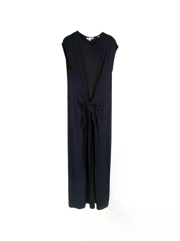 Vince Knot-detail Sleeveless Midi Dress - Black