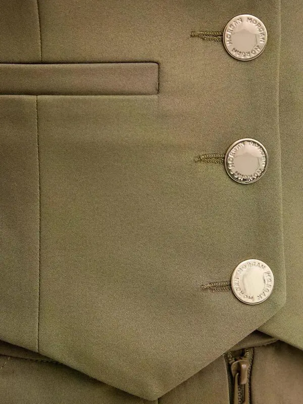 MORGAN Notched Lapel Button-up Waistcoat