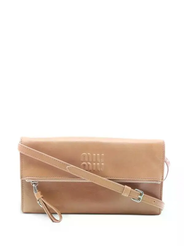 Miu Miu Vitello Shine Shoulder Bag - Neutrals