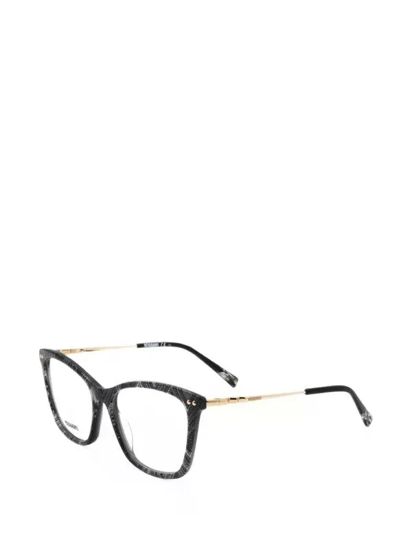 Missoni Patterned Square-frame Glasses