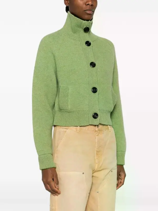 B.B. WALACE Hesse Button-up Raglan-sleeve Cardigan - Green
