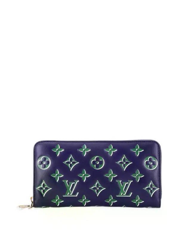 LOUIS VUITTON Coussin Zippy Wallet Monogram Embossed Lambskin Small Wallets