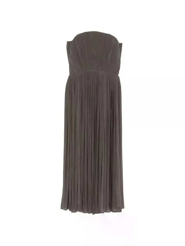 Magda Butrym Strapless Midi Dress - Grey