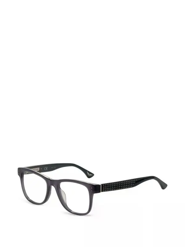 Zadig&Voltaire Stud-embellished Rectangle Eyeglasses - Purple