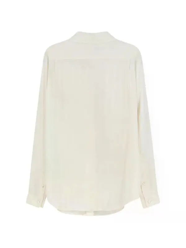 Gucci Incrocio Gg-motif Chain-print Shirt - Neutrals
