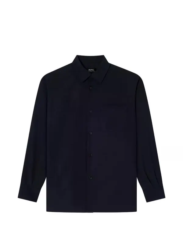 A.p.c. Button-up Chest-pocket Jacket - Blue